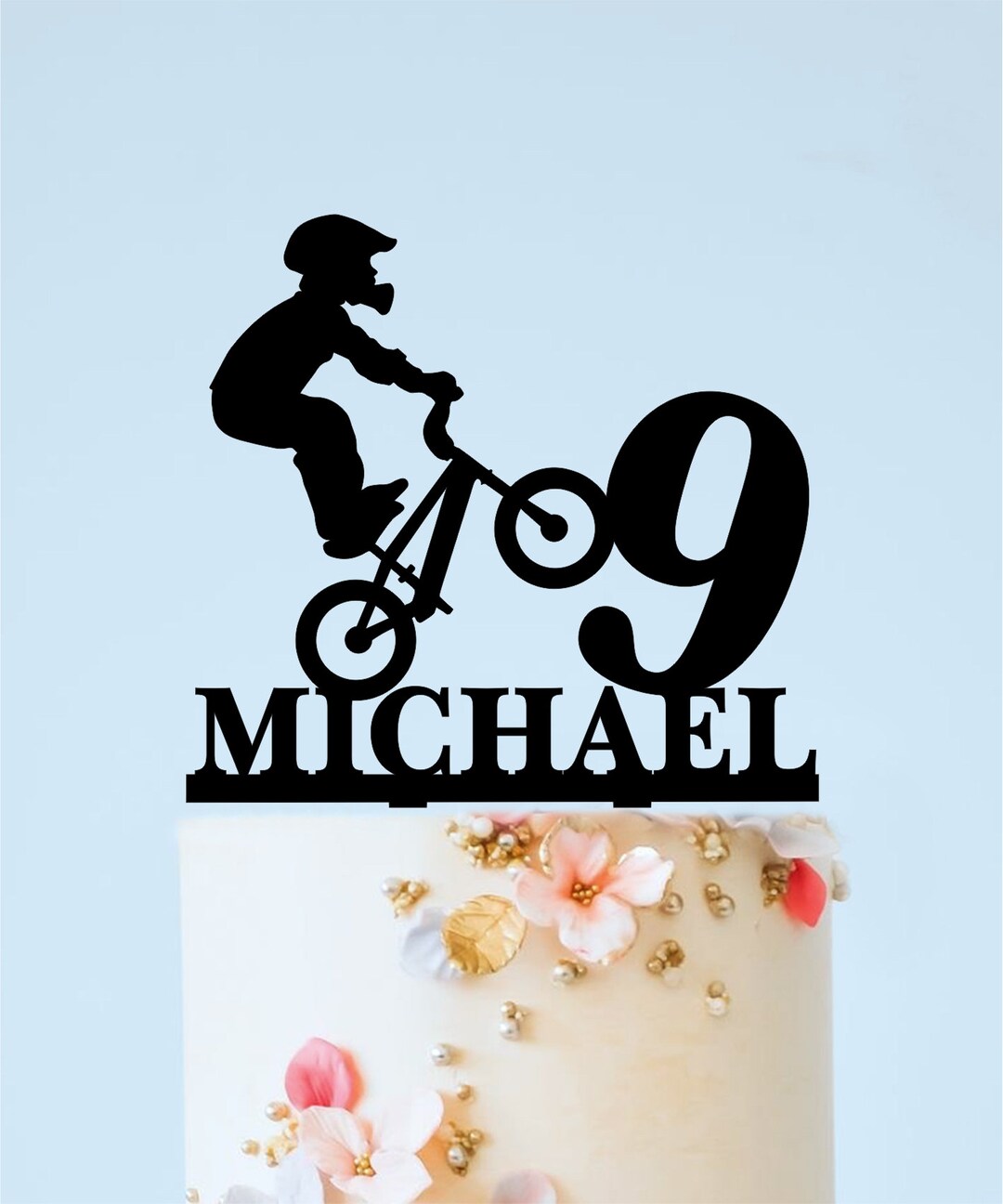 Kids Bike Cake Topper, Bicycle Birthday Cake Topper, Boys Birthday Cake ...