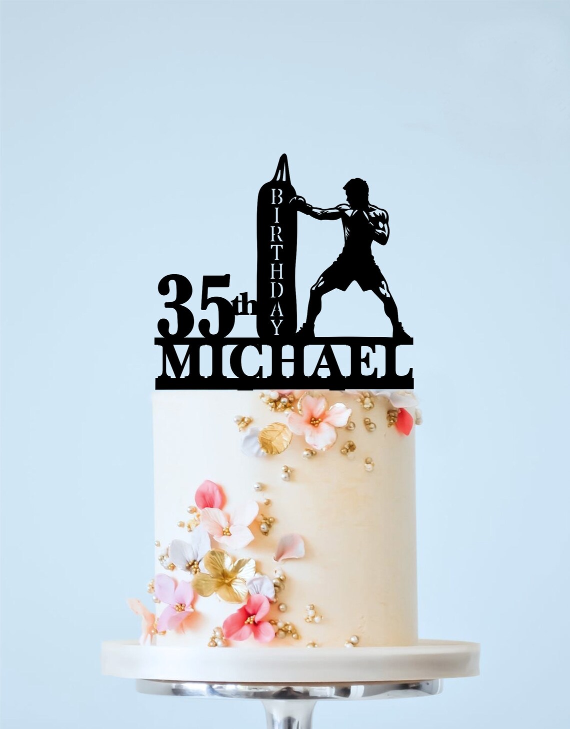 Boxing Cake Topper, Boxer Birthday Cake Topper, Boxing Party Theme ...
