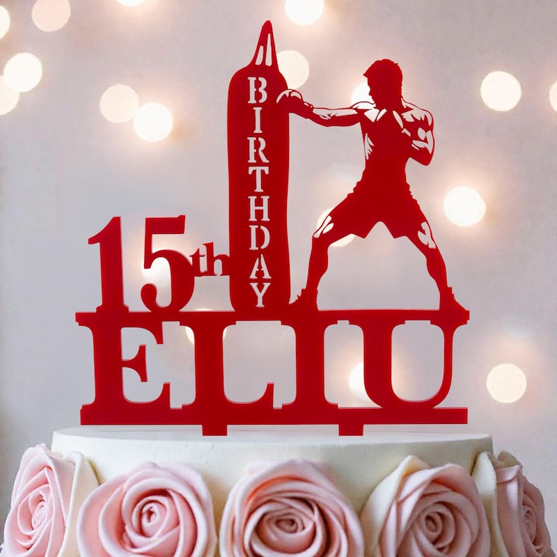 Boxing Themed Cake - Etsy