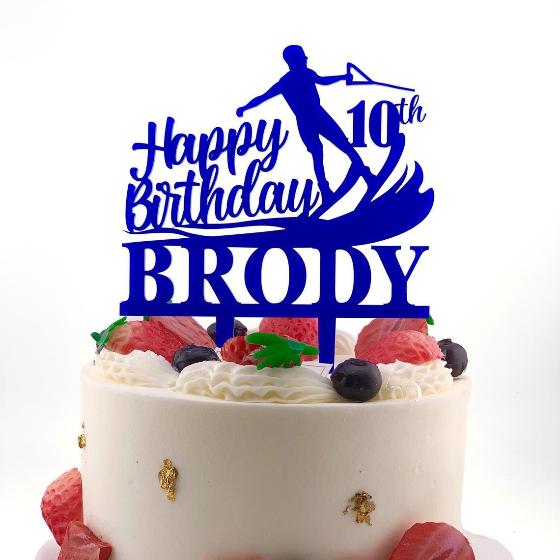 Water Skiing Birthday Cake Topper: Personalized Party Decoration - Etsy
