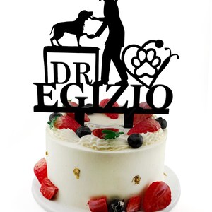 Veterinarian Cake Topper, Vet Birthday Cake Topper, Vet Doctor, Animal ...