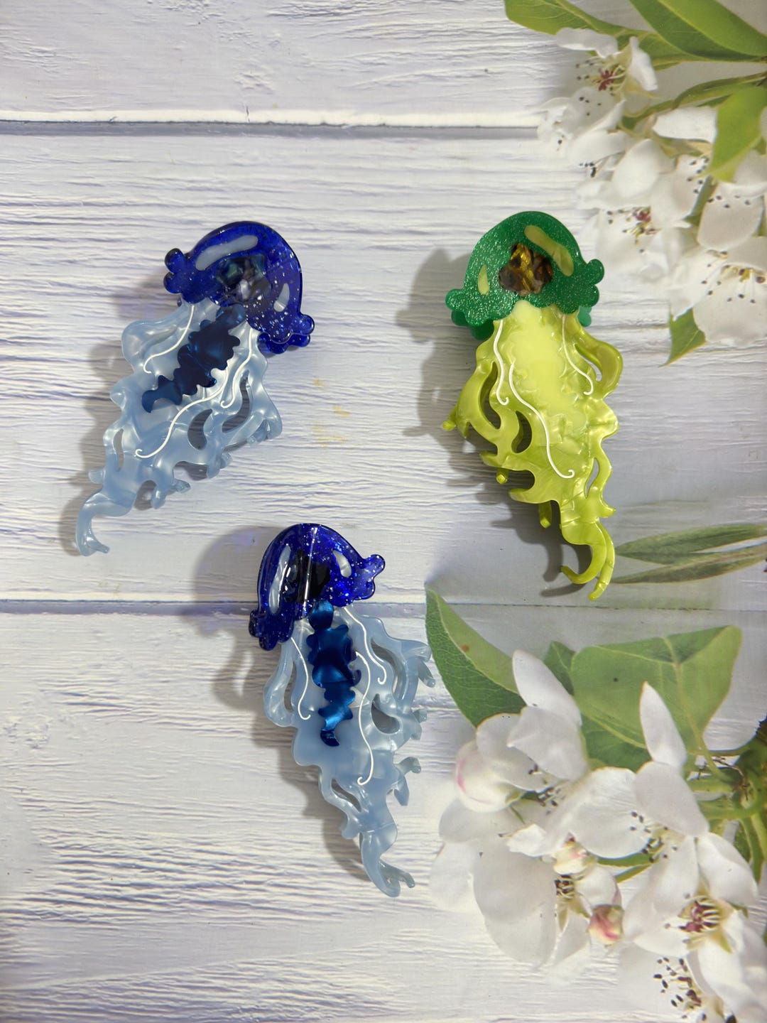 Shark Ocean Sea Creature Fun Creative Cute Hair Claw Clip,jellyfish ...