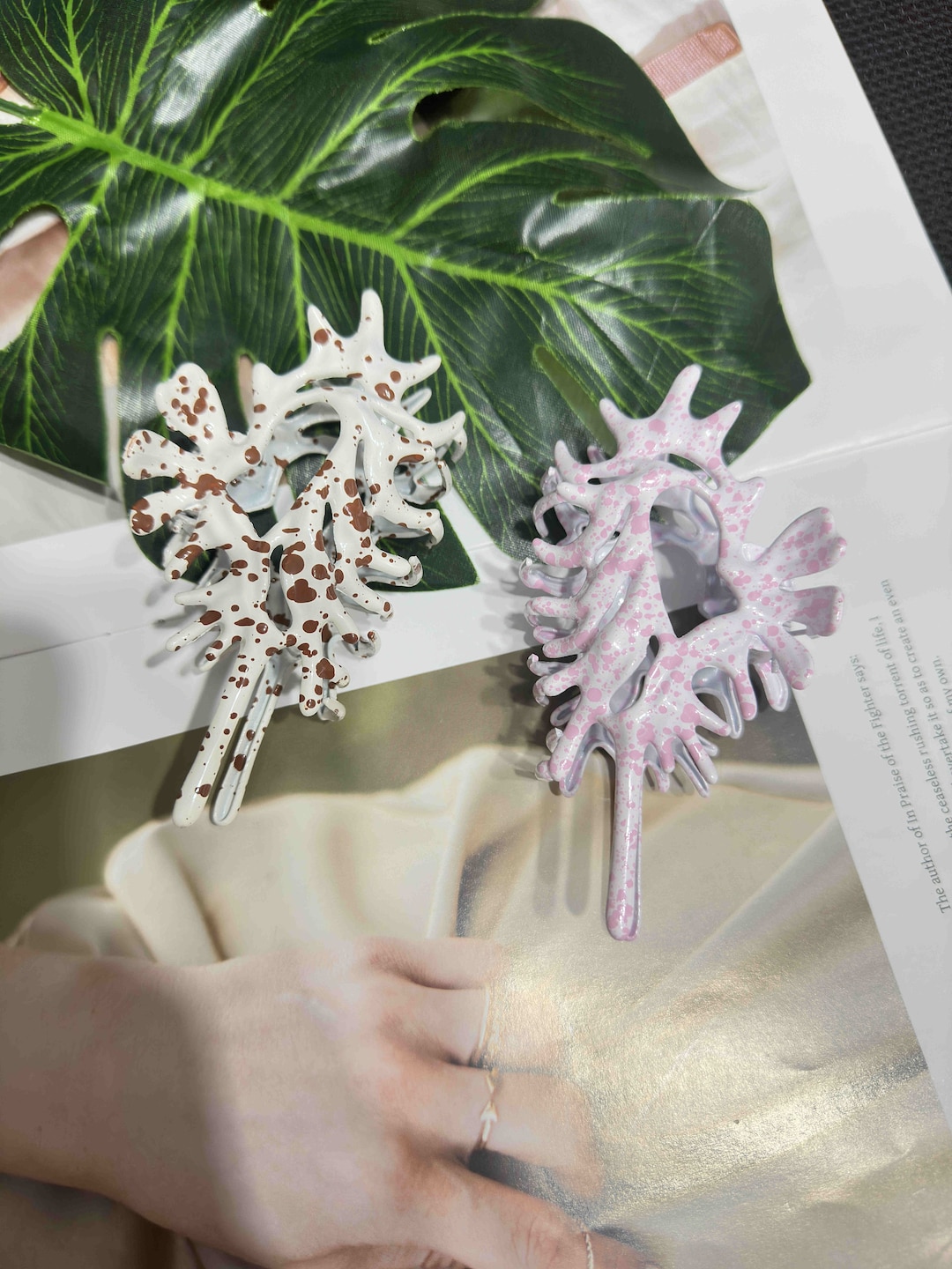 Conch Hair Claw Clips,spotted Conch Hair Clamps, Elegant Conch Hair ...