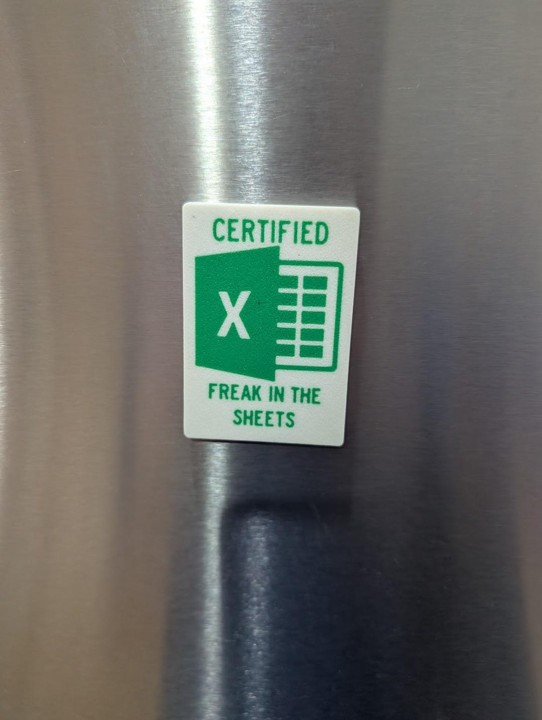 Certified Excel Nerd Magnet – “freak in the Sheets” Business Card Size ...