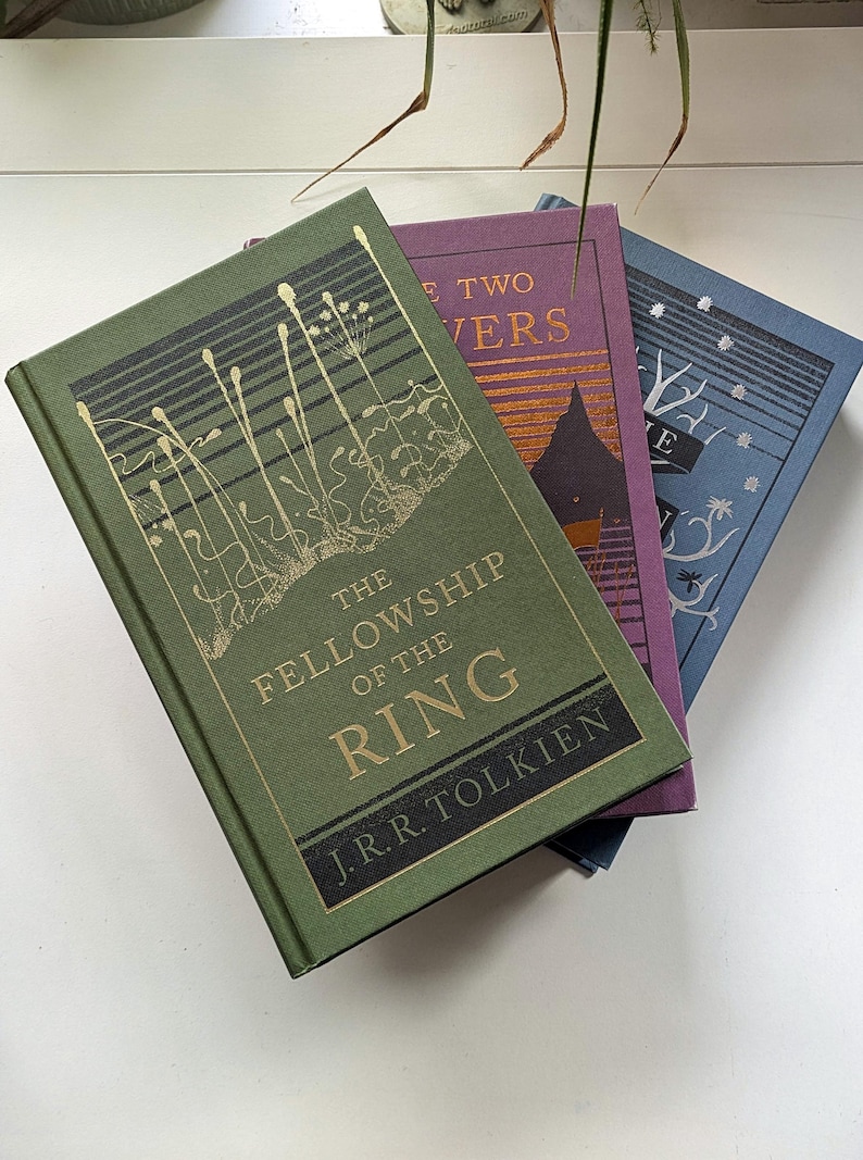 Hand Painted J R R Tolkien's Lord of the Rings Trilogy - Fore Edge ...
