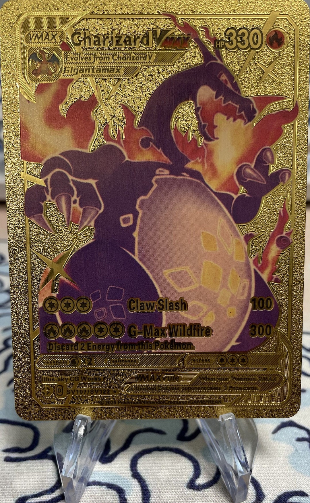 Golden Charizard Vmax Pokémon Card Orica - Etsy
