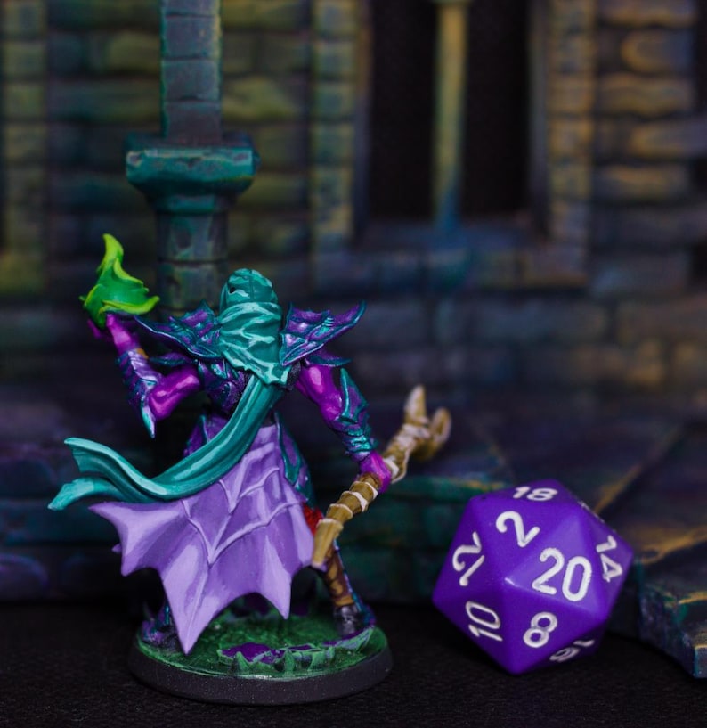 D&D 32mm Mind Flayer (casting Spell) – Hand-painted – 16K 3D Printed ...