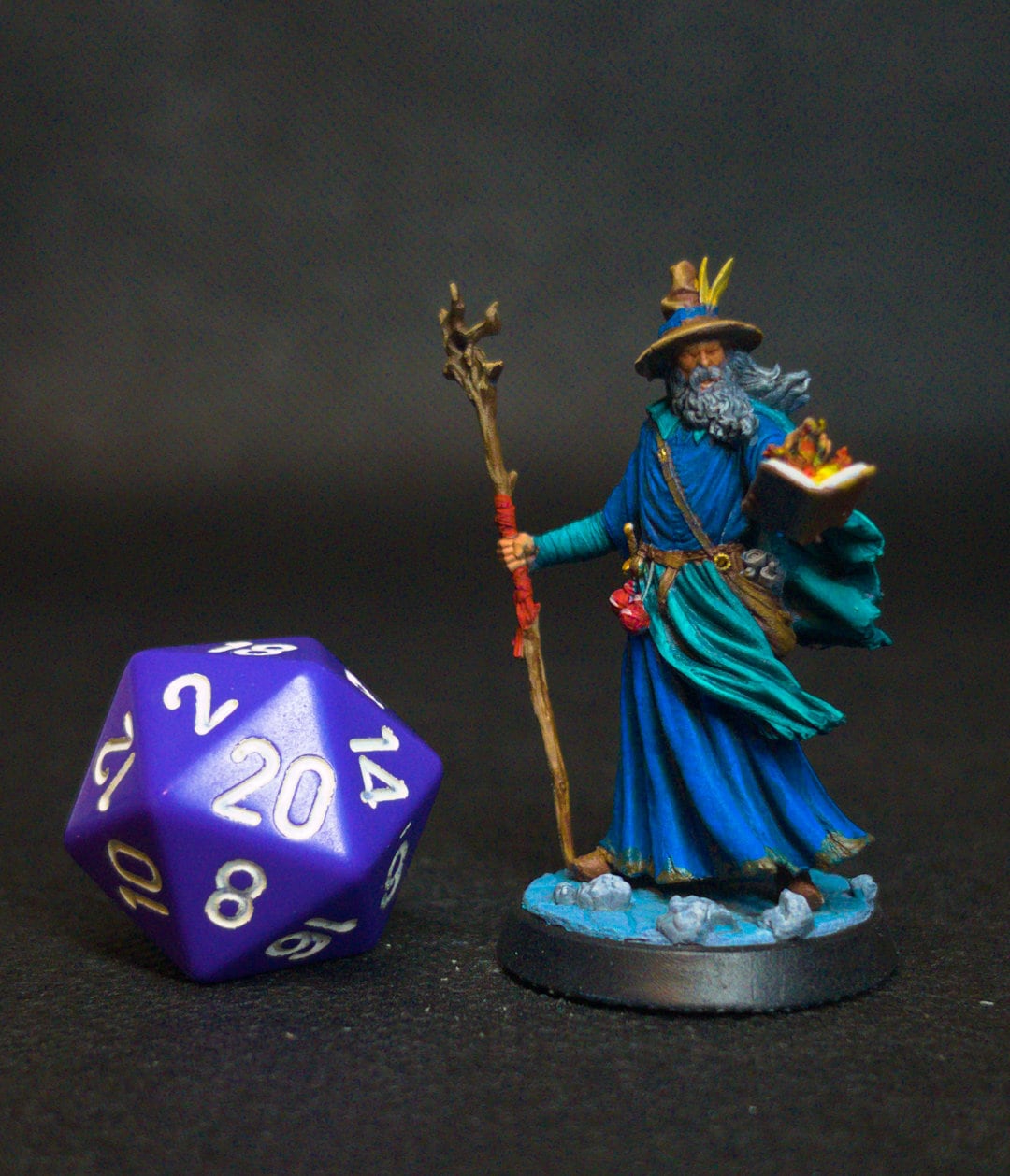 Dnd Wizard/sorcerer Miniature Hand-painted - Etsy