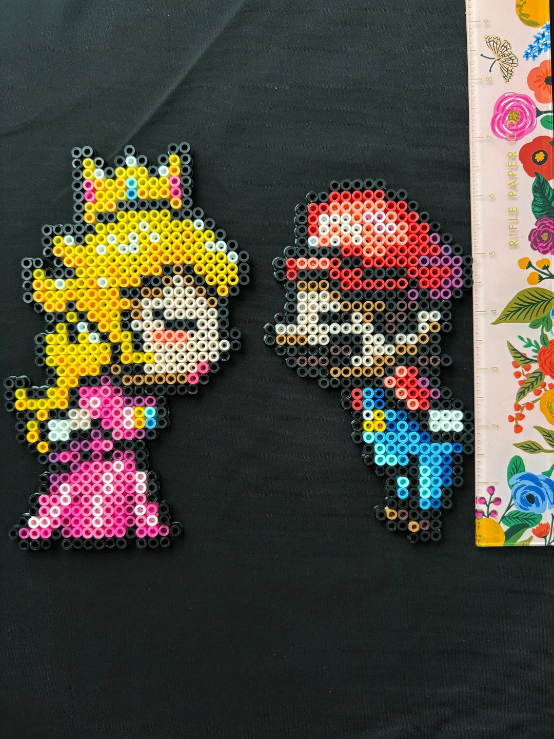 Nintendo’s Mario and Peach Perler Beads/ Hama Beads/ Melty Beads - Etsy