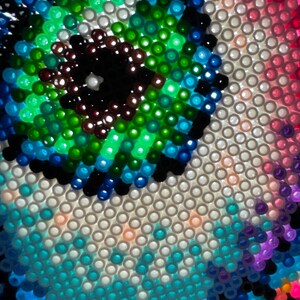 Neon Fish Eye Perler Beads / Hama Beads / Melty Beads - Etsy