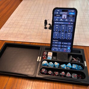 TTRPG Dice Box + Mini Storage & Rolling Tray - 3D Printed - Etsy