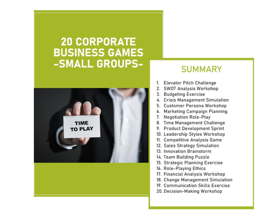 Strategic Play: 20 Business Games for High-performance Teams - Etsy