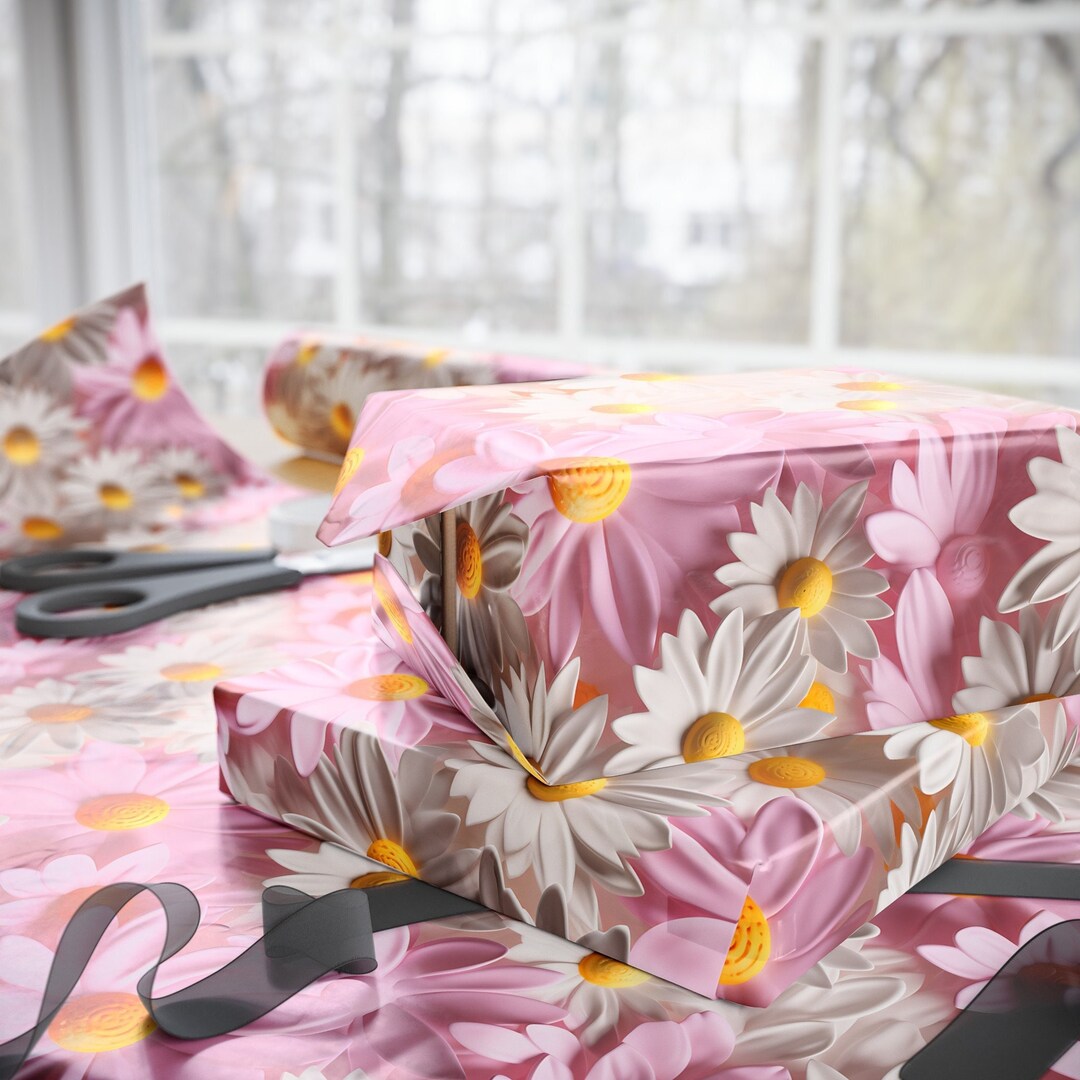 Bridal Shower 3D Wrapping Paper, Engagement Gift Wrap, Wedding Gift ...