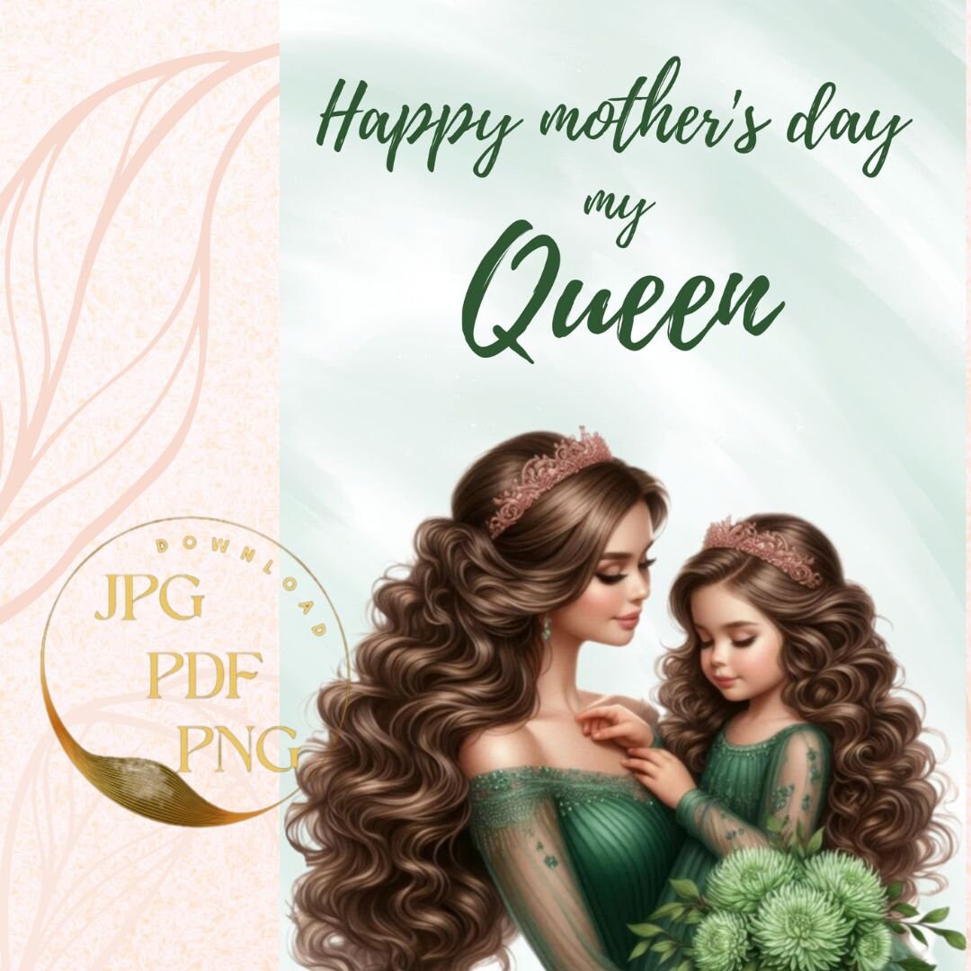 Happy Mothers Day Card, Printable Mothers Day Card, Mothers Day Card ...