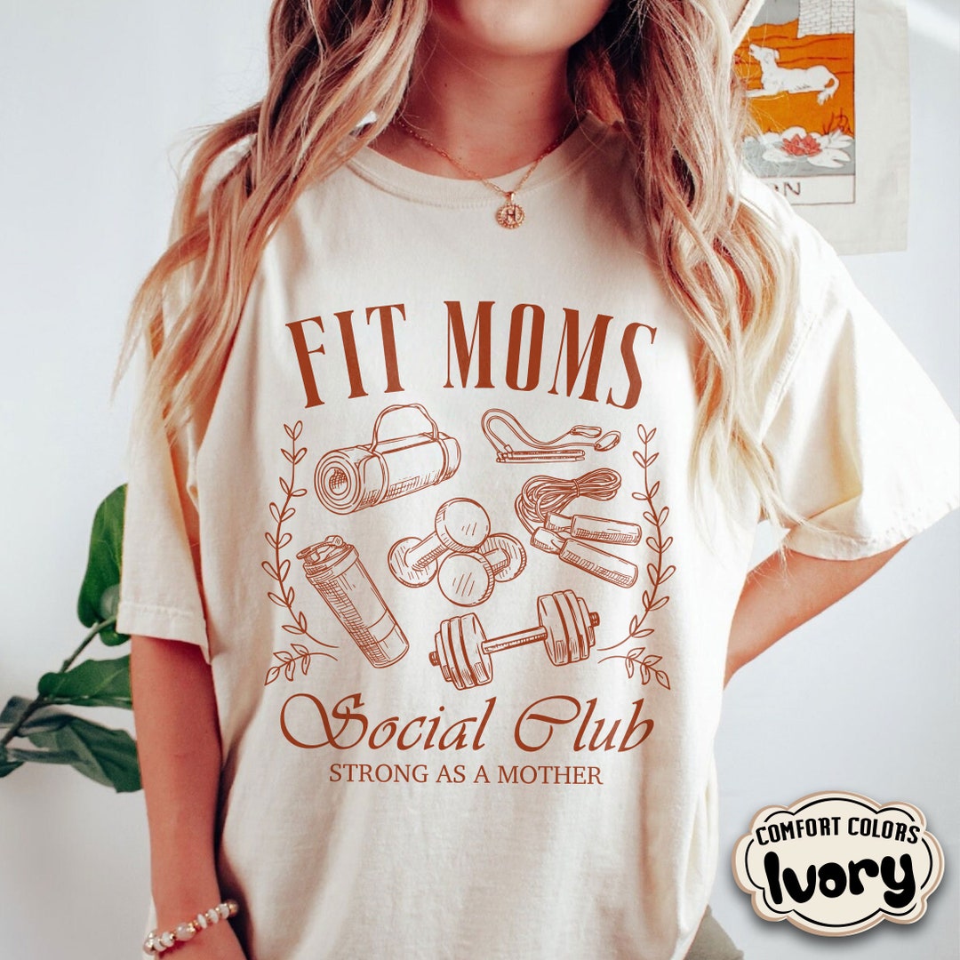 Fit Mom Social Club Digital Download PNG, Pump Cover, Muscle Mommy Tee ...