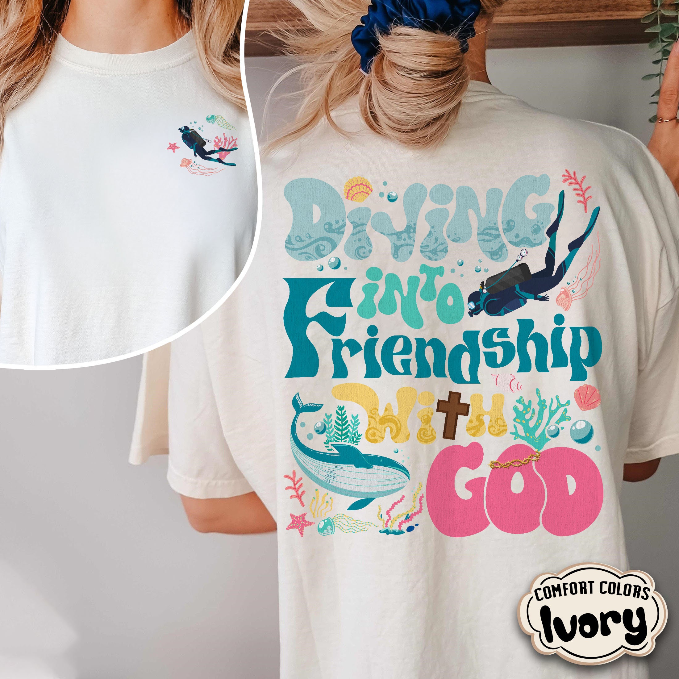 Diving Into Friendship With God PNG Designs, VBS 2024 Png, Scuba Diving Summer, Christian Camp ...