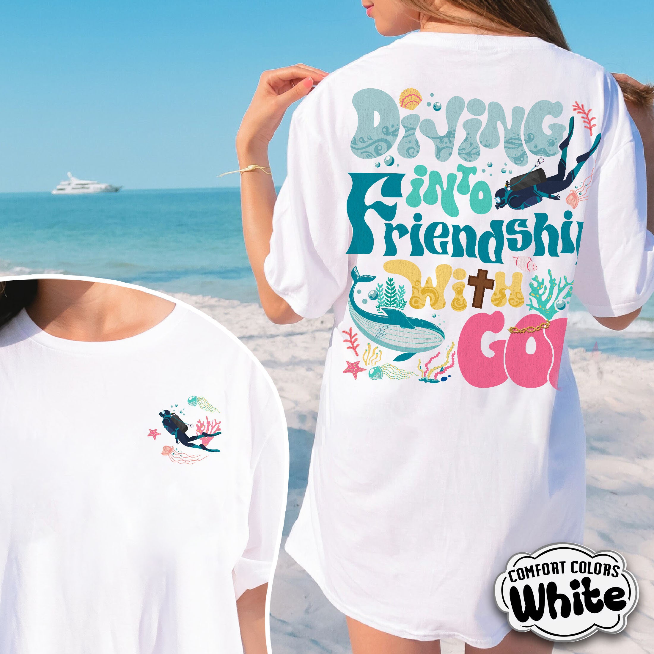 Diving Into Friendship With God PNG Designs, VBS 2024 Png, Scuba Diving ...