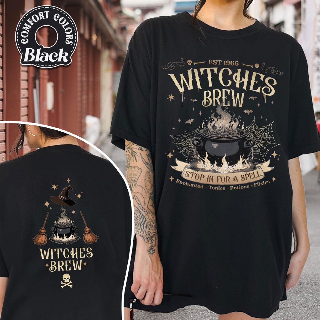 Halloween Witches Brew PNG, Spooky Season PNG File, Basic Witch Salem ...