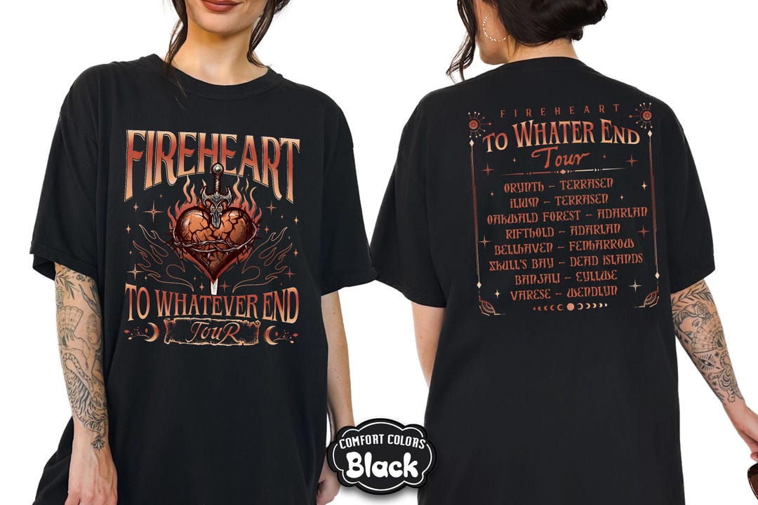 Fireheart Digital Download PNG, to Whatever End Tour PNG, Throne of ...