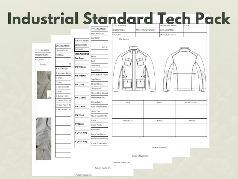 Men's Pocket Jacket Sewing Pattern, Sewing, Men Jacket Pocket, Bomber ...