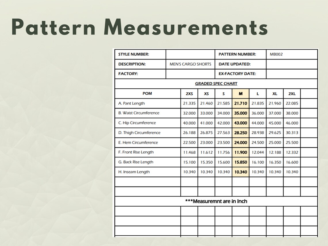 Men's Cargo Shorts Sewing Pattern, Short Sewing Pattern, Sewing ...