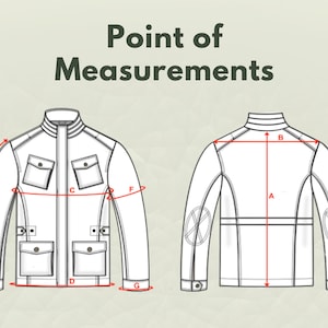 Men's Pocket Jacket Sewing Pattern, Sewing, Men Jacket Pocket, Bomber ...