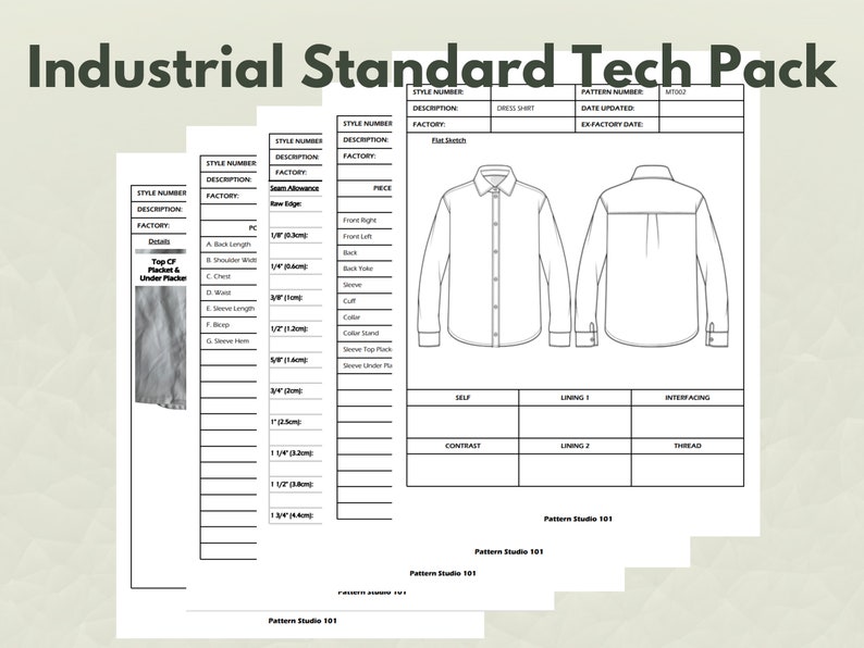 Men's Dress Shirt Sewing Pattern, Polo Shirt Pattern, Dress Shirt ...