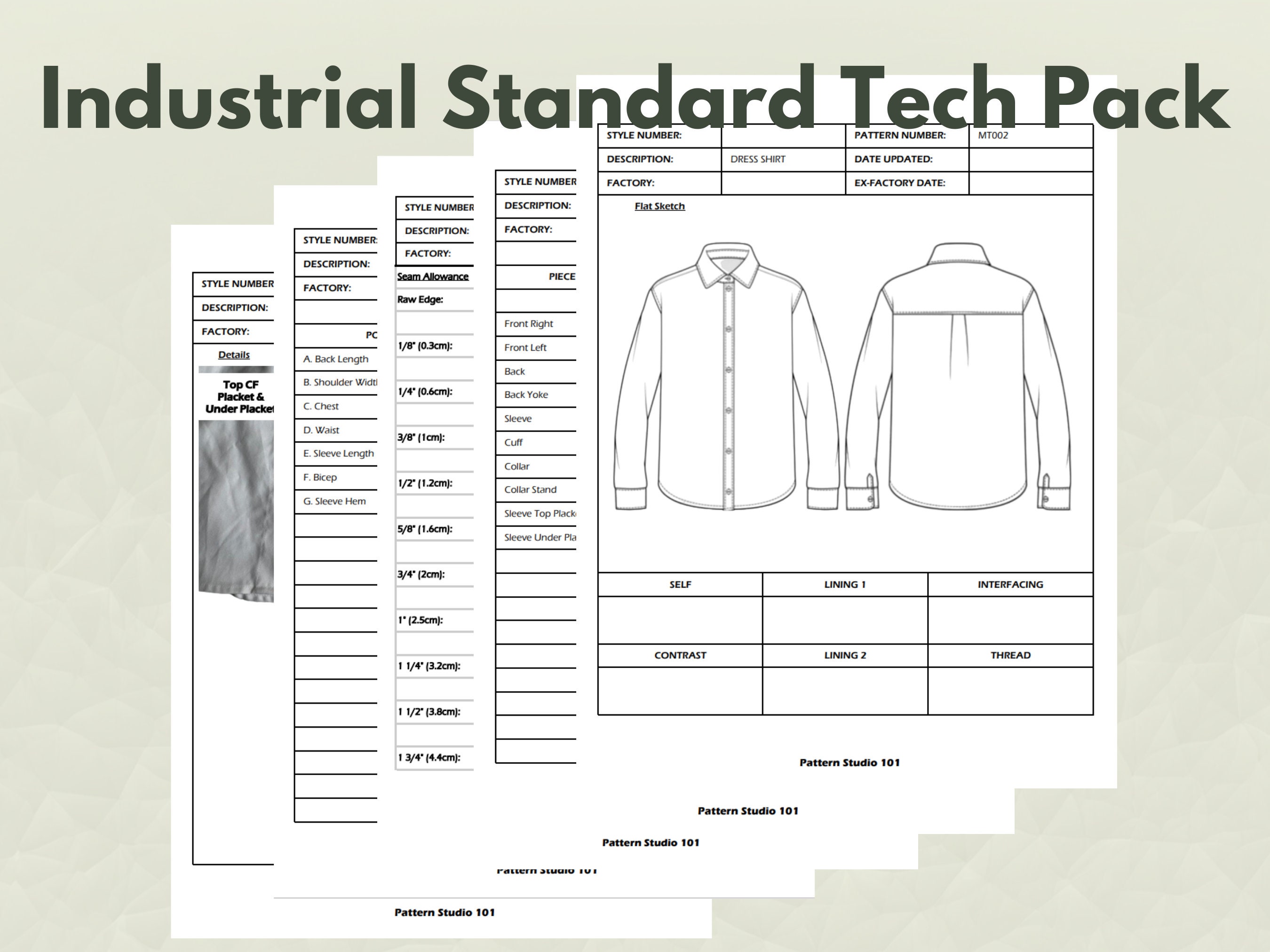 Men's Dress Shirt Sewing Pattern, Polo Shirt Pattern, Dress Shirt ...