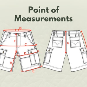 Men's Cargo Shorts Sewing Pattern, Short Sewing Pattern, Sewing ...