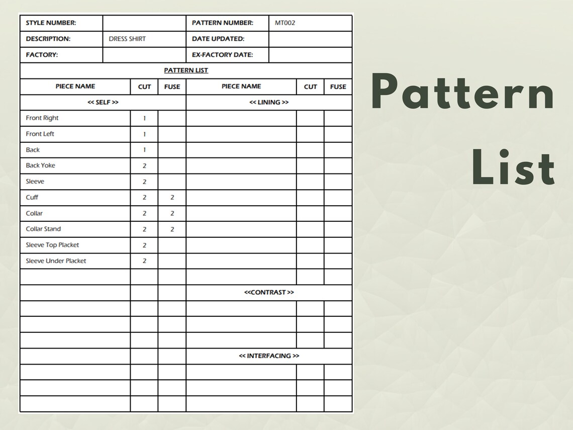 Men's Dress Shirt Sewing Pattern, Polo Shirt Pattern, Dress Shirt ...