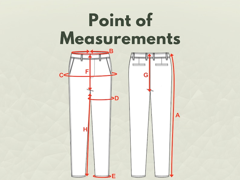 Men's Slim Pants Sewing Pattern, Men's Sewing Pattern, Sewing Pattern ...