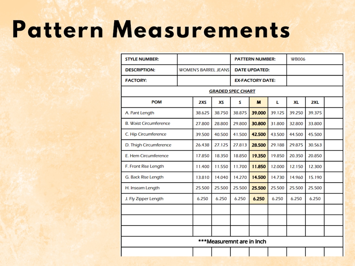 Women's Barrel Jeans Sewing Pattern, Sewing Pattern, Women Pants ...