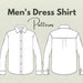 Men's Dress Shirt Sewing Pattern, Polo Shirt Pattern, Dress Shirt ...