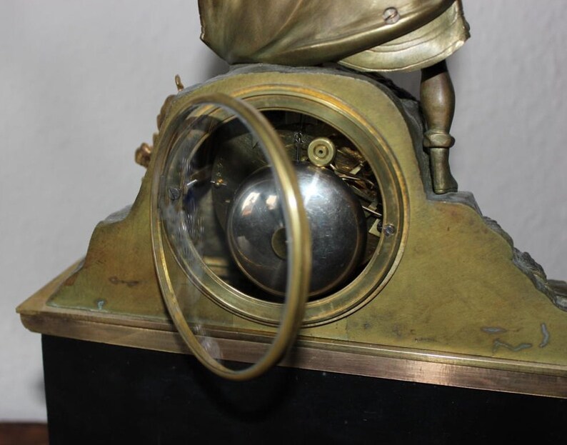 Black Marble Pendulum Clock 19th Century - Etsy