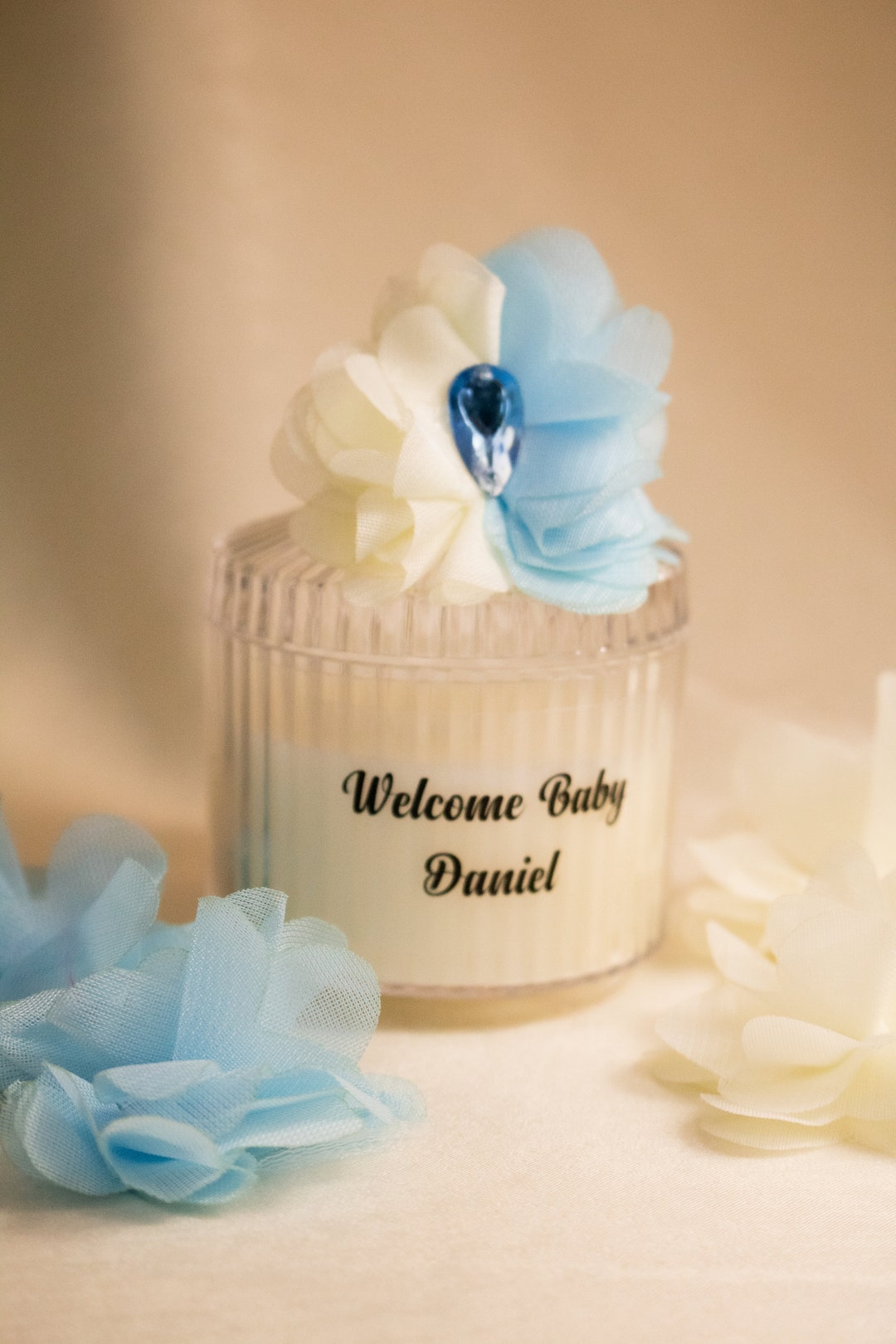 Personalized Baby Shower Candle Favor Community Candle Favor Baby ...