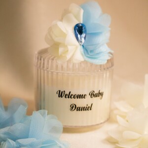 Personalized Baby Shower Candle Favor Community Candle Favor Baby ...