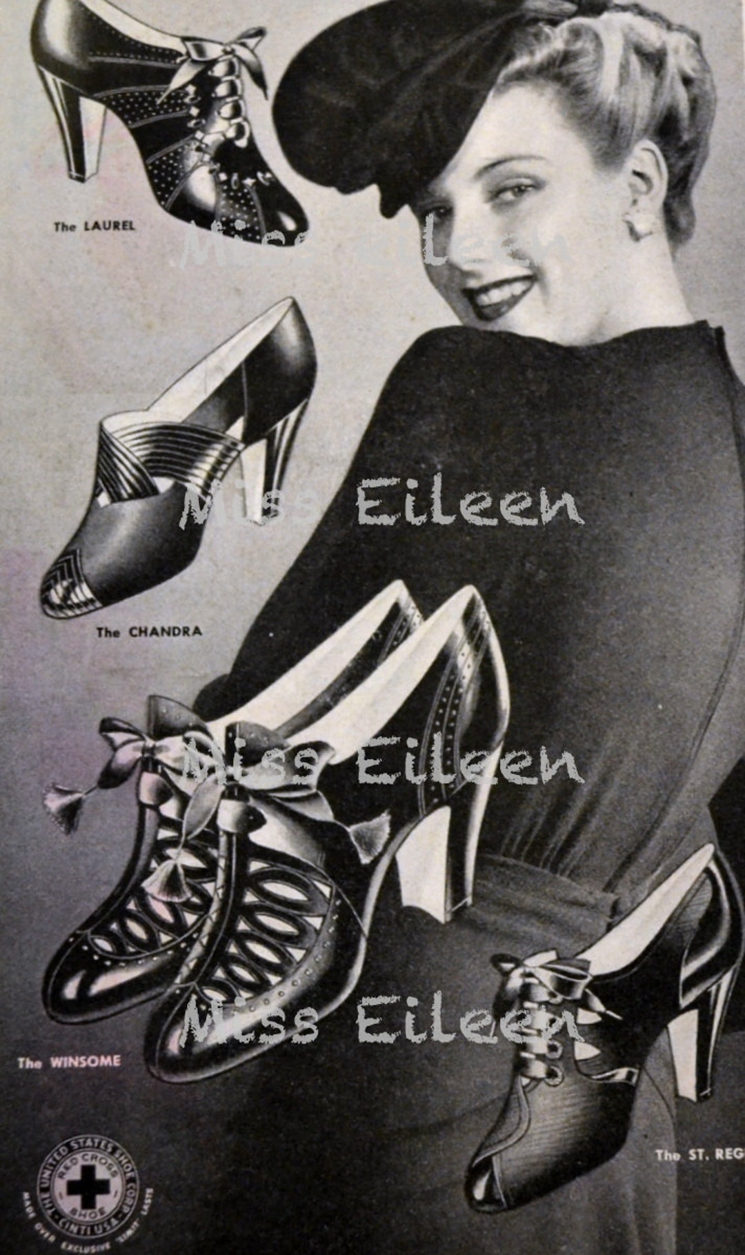 Vintage Red Cross Shoes Ad PDF Instant Download - Etsy