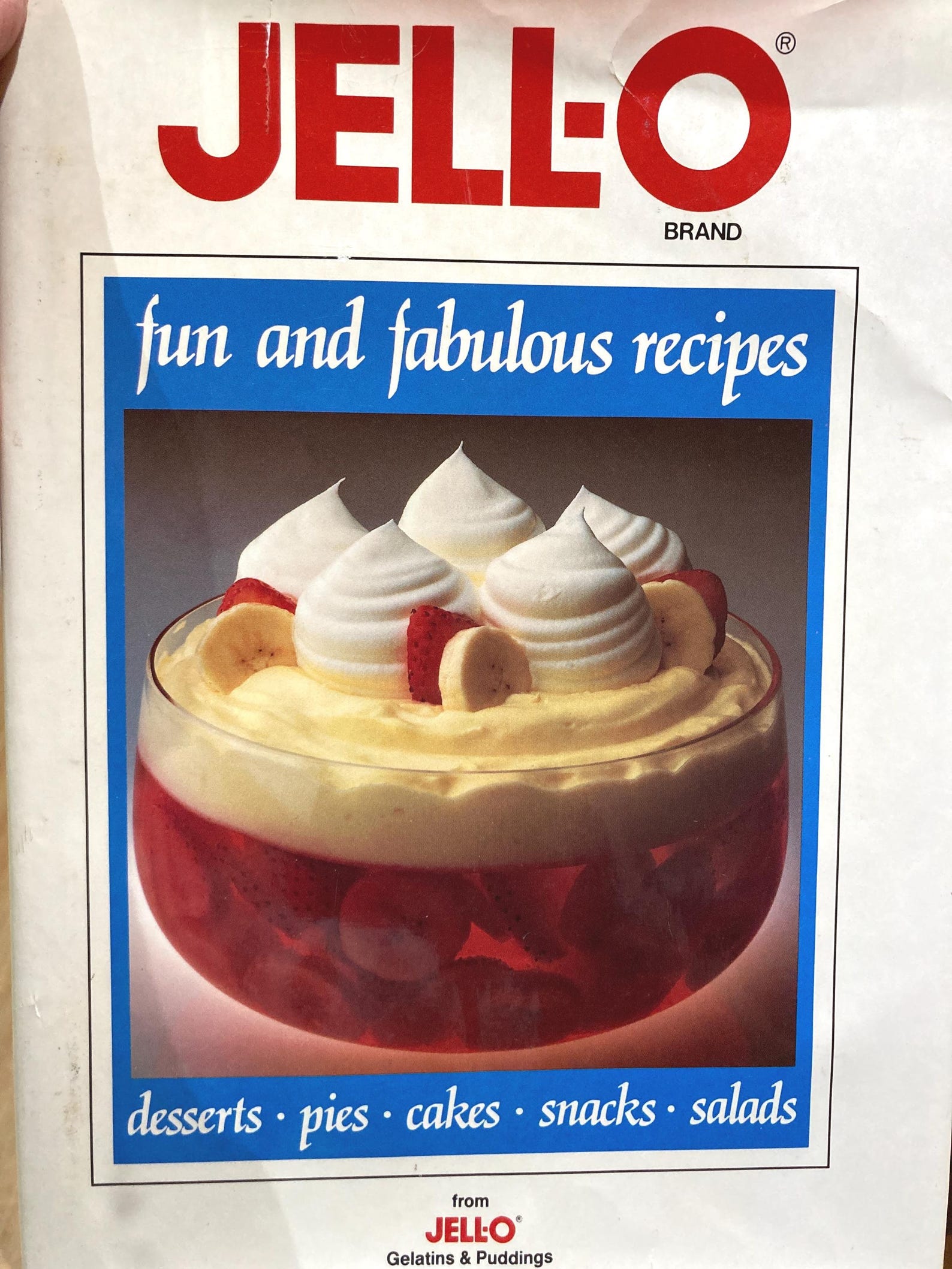 Jell-o Fun and Fabulous Recipes..desserts.pies.cakes.snacks. Salads ...