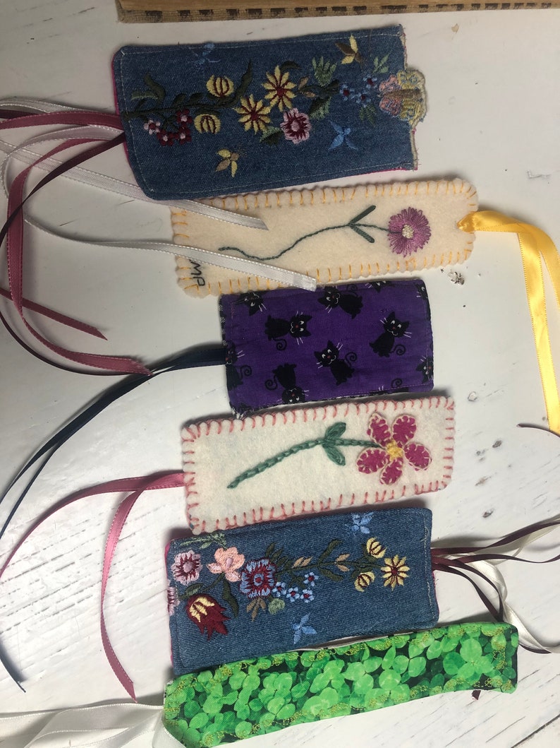 Handmade Bookmarks....choice of Bookmark....upcycled and - Etsy