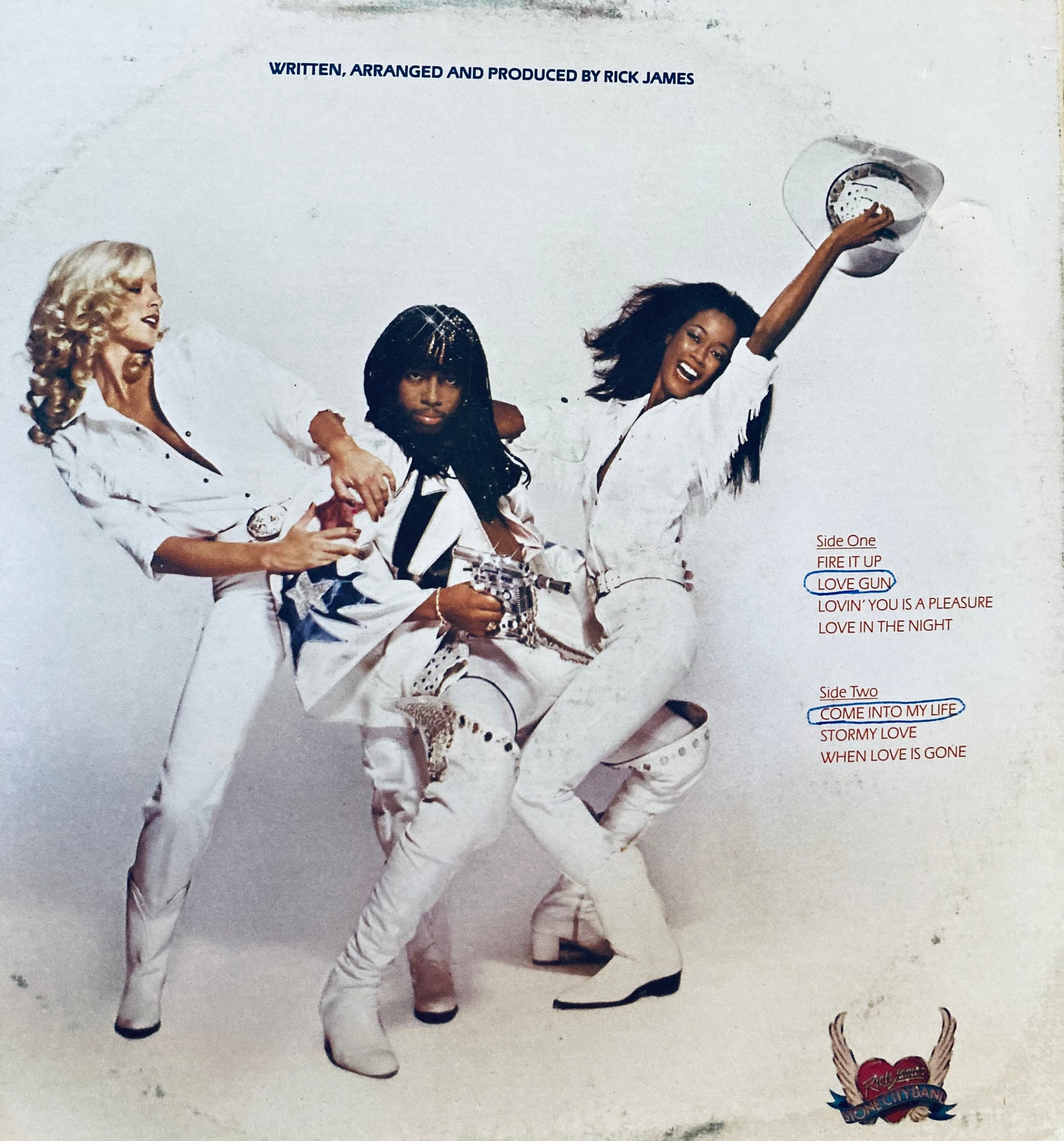 Rick James fire It up Vinyl LP Album.....stereo Gordy G8-990m1..classic ...