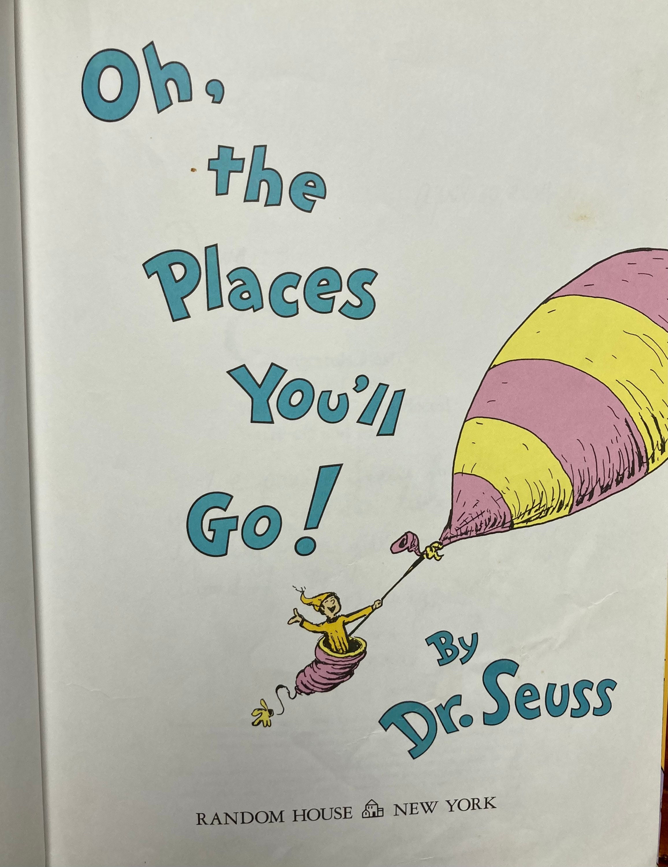 Dr.seuss oh the Places You'll Go....vintage Children's Book - Etsy