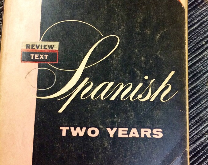Vintage Book Spanish Two Years Review Text Etsy vintage-book-spanish-two-years-review-text-etsy
