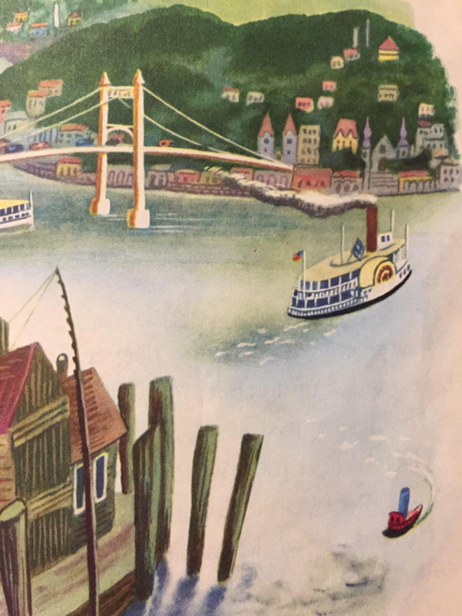 Scuffy the Tugboat....vintage Children's Book.... Little - Etsy