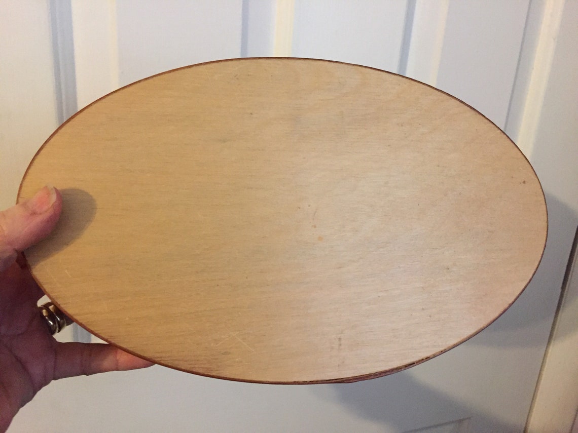 Oval Wood Shaker Box With Lid....wood Box...10.5 X 6.5 Oval Box - Etsy