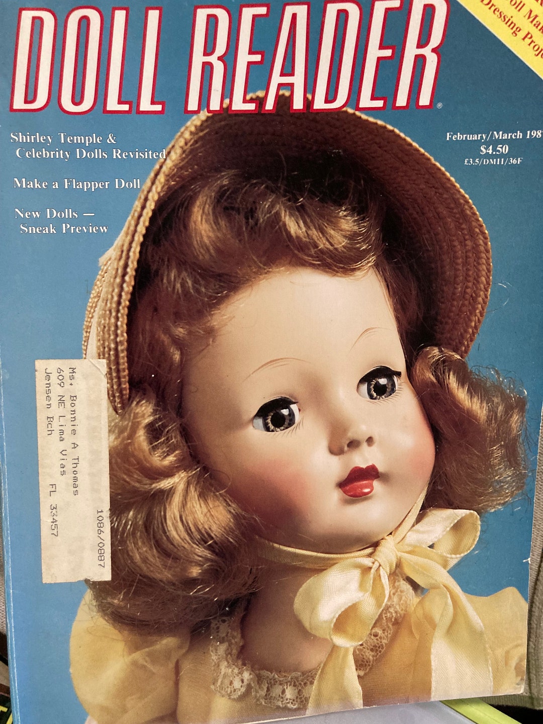 Doll Reader Magazine Back Issue.....feb/march 1987....celebrity Dolls ...