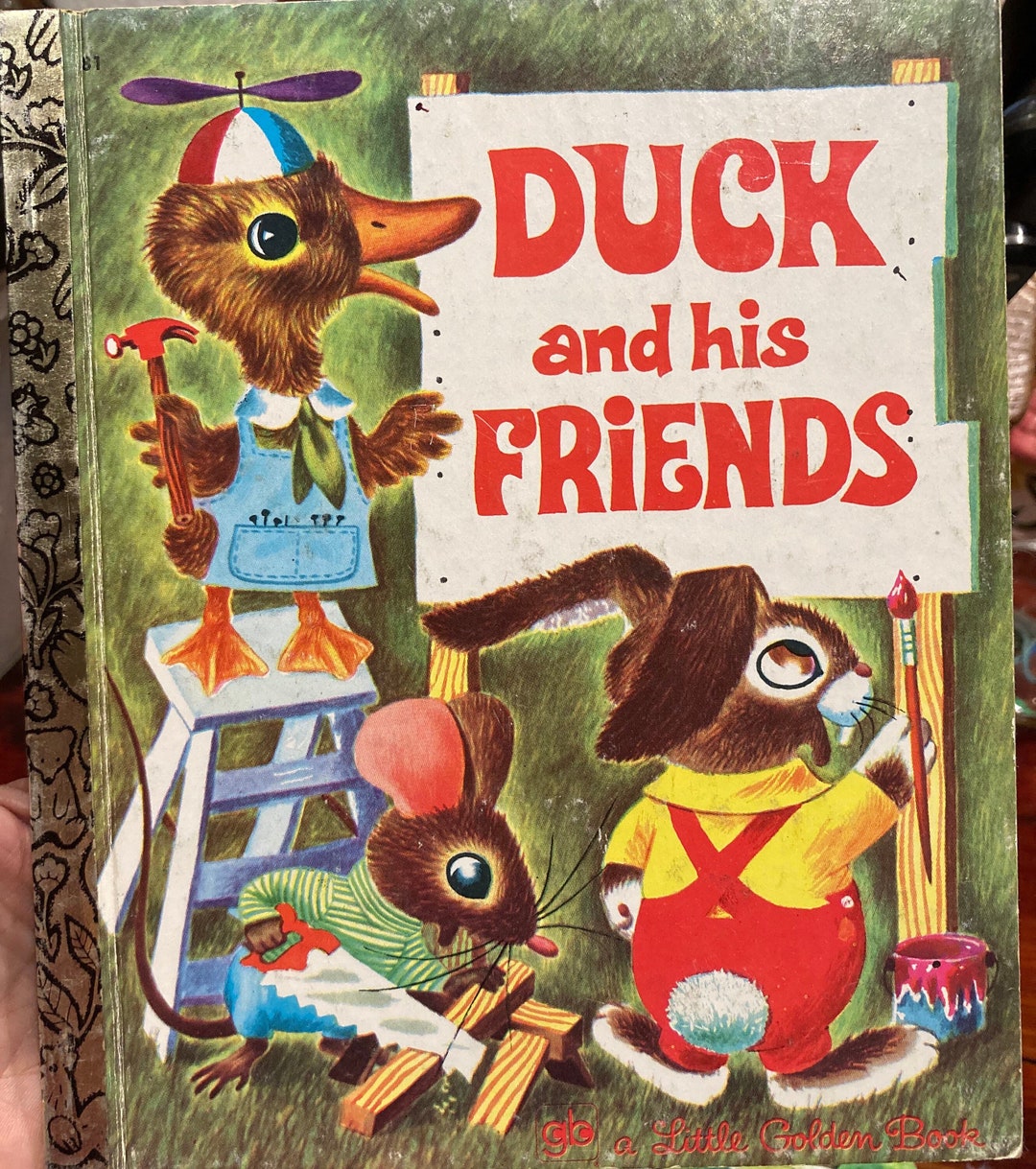 Duck and His Friends....little Golden Books...animal Stories... Reading ...