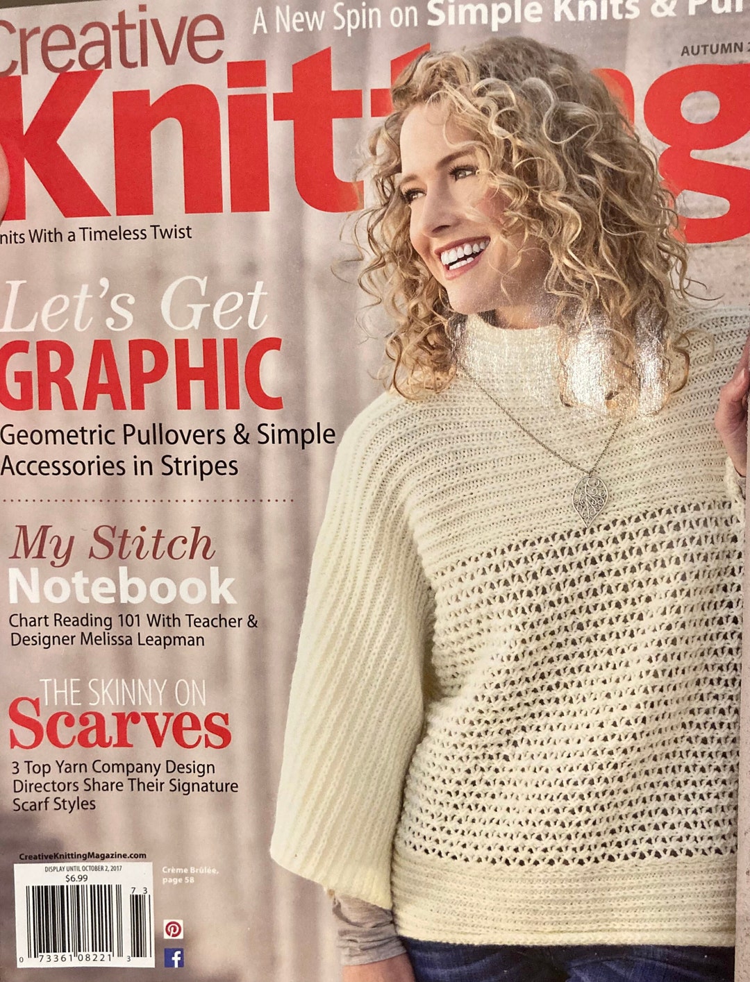Creative Knitting Magazine....autumn 2017...geometric Pullovers and ...