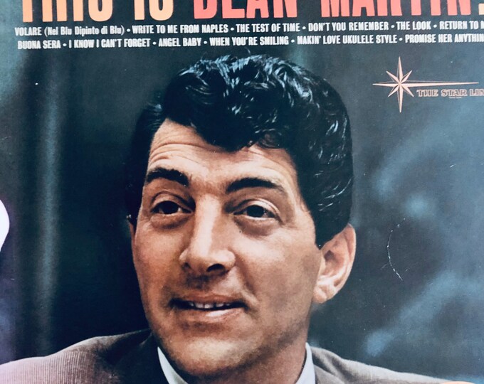Dean Martin this is Dean Martin Vinyl LP - Etsy