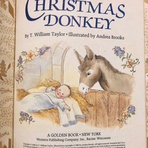 The Christmas Donkey....little Golden Books...jesus Birth Story ...