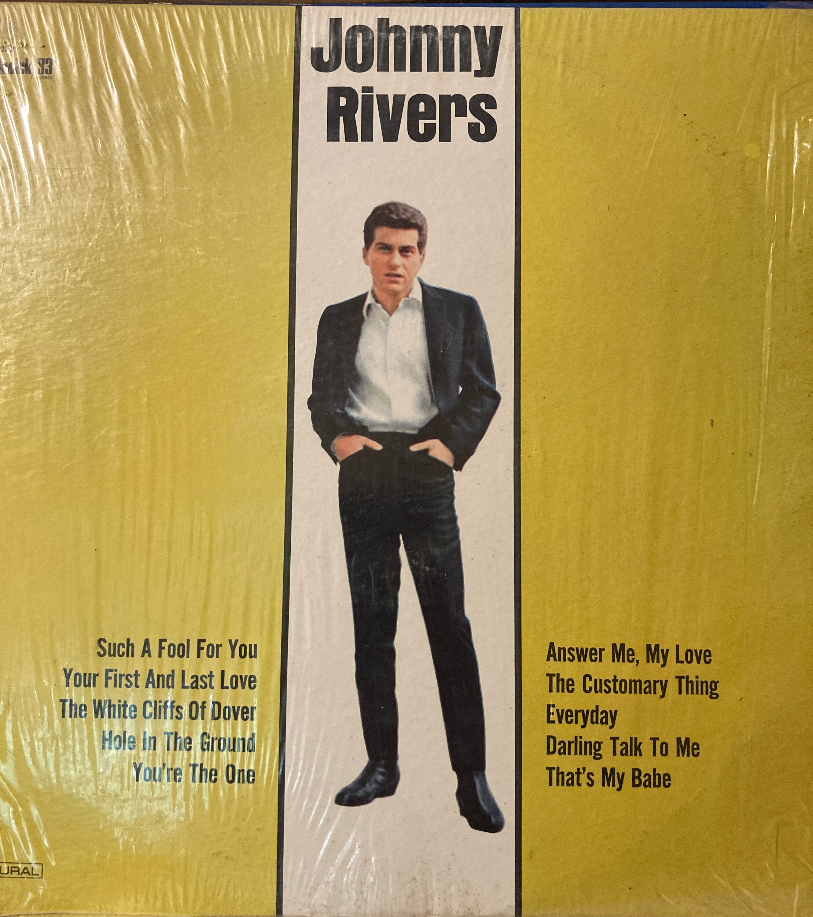 Johnny Rivers Self Titled Lp....pickwick 33 PC 3022.....music Album ...